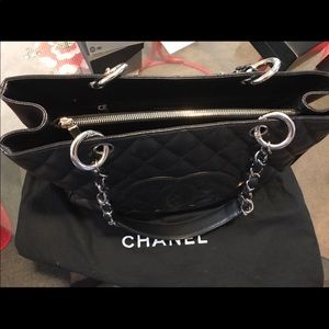 CHANEL | Bags | Chanel Gst Black Authentic | Poshmark